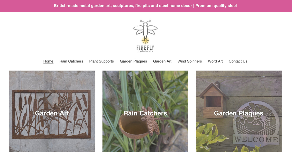 Firefly Metalworks | Metal garden art, sculptures, fire pits and decor